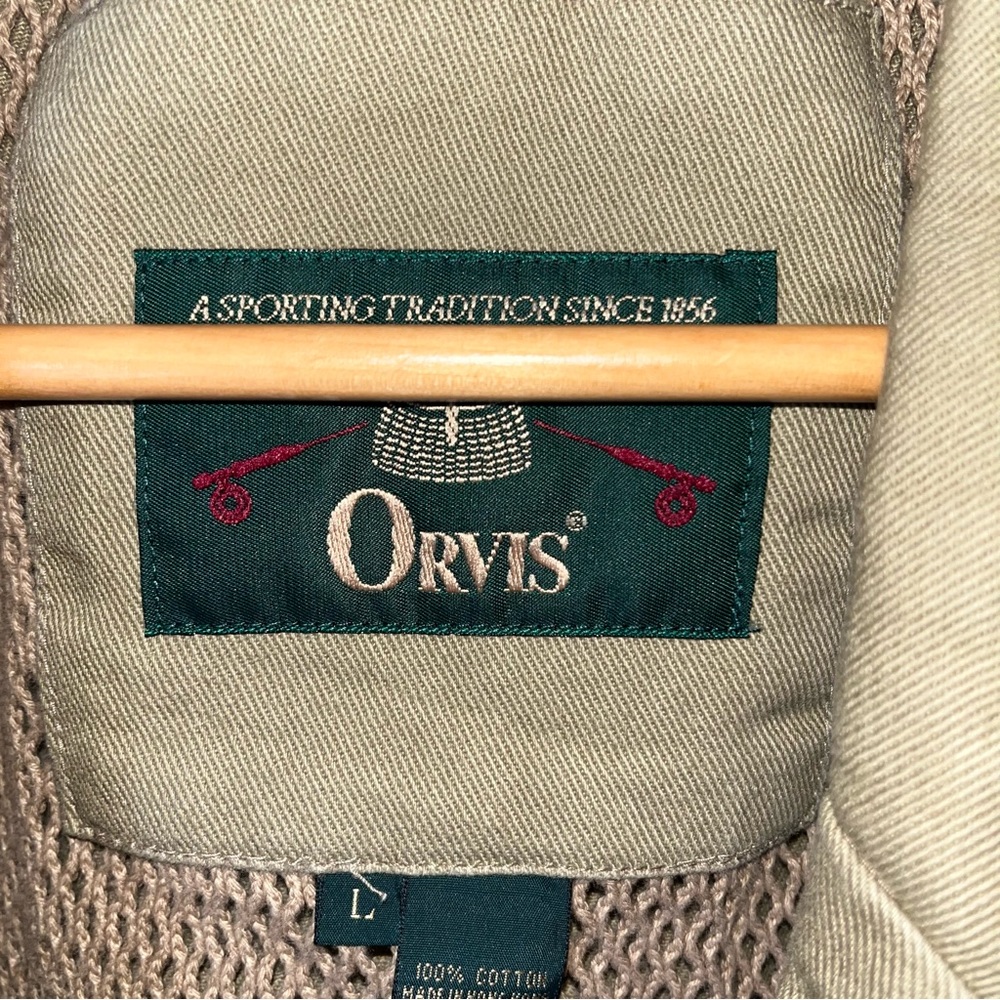 Orvis Men’s Vintage Safari/Hunting Jacket W/Leather E… - Gem